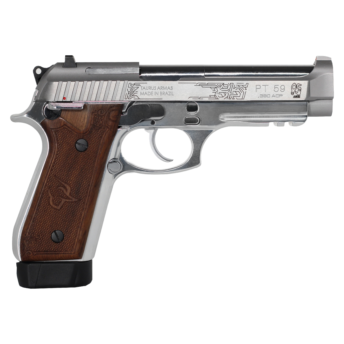 PISTOLA PT 59S 380ACP 3X19T IFO ED/LIMITADA - PISTOLA PT 59S 380ACP ...