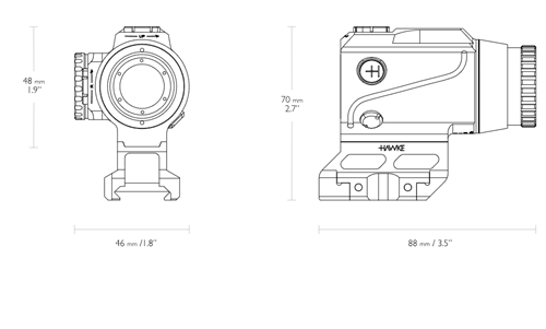 REDDOT HAWKE PRISMA SIGHT 1X15 RETICULO SPEED DOT - REDDOT HAWKE PRISMA ...